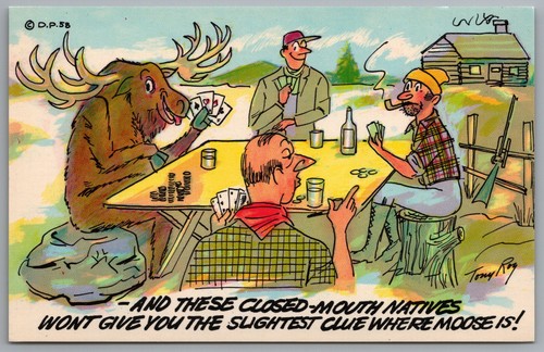 Dexter Press Comic Series Moose Playing Cards Poker Tony Roy A/S c1958 ...