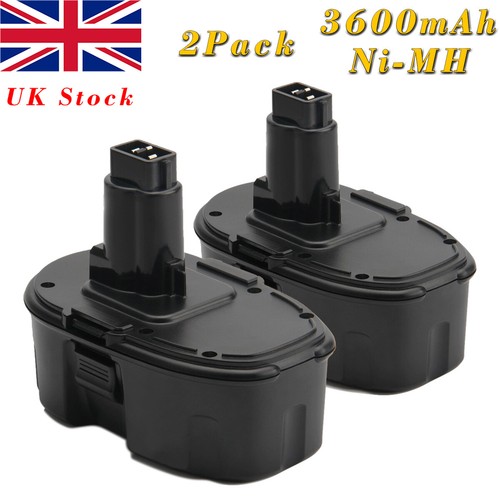 2x 18V 3600mAh Ni-MH Battery For Dewalt DE9503 DC9096 DC212 DC390 DC410 ...