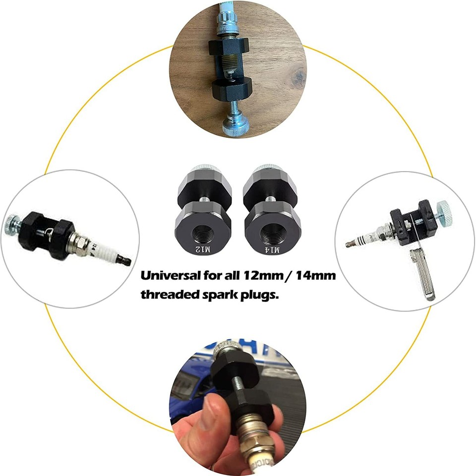 12mm + 14mm Engine Spark Plug Caliper Universal Spark Plug Gap Tool ...