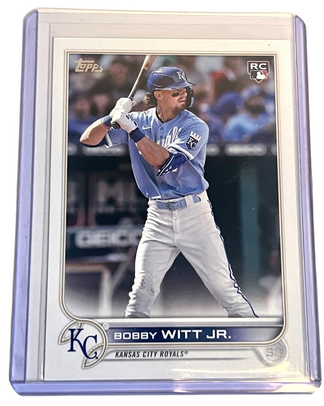 Bobby Witt Jr Rookie Card #660 Topps 2022 1/1 MISPRINTED TOPPS LOGO ...
