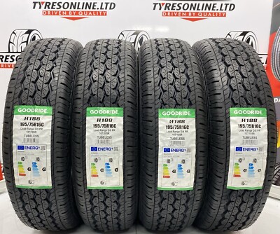 4 X 195 75 16C GOODRIDE COMMERCIAL VAN 195/75R16C 107/105R 8PR AMAZING ...
