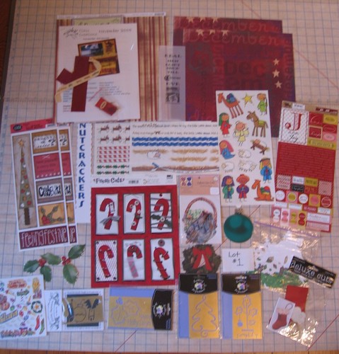 Two Large Lots of CHRISTMAS-themed SCRAPBOOKING PAPER EMBELLISHMENTS | eBay