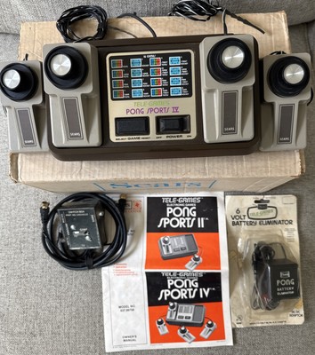 Sears Telegames Pong Sports IV 4 Controllers Complete With Original Box ...
