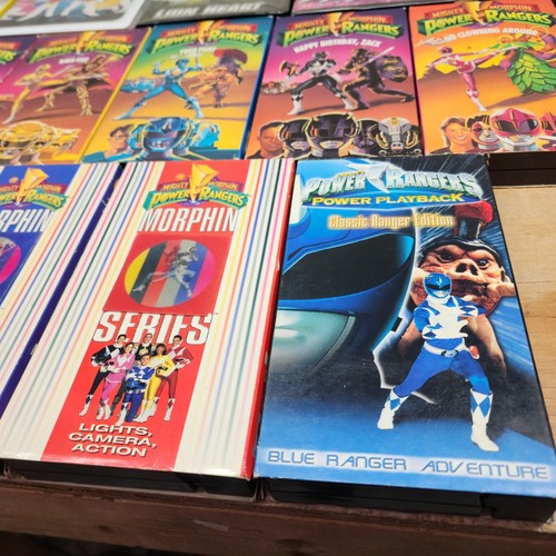 Power Rangers VHS Collectors Set 1-5 Saban Mighty Morphin High 5 Bday ...