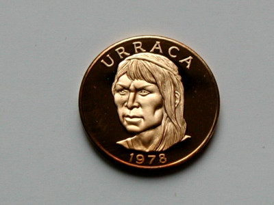 Panama 1978 1 CENTESIMO 75th Anniversary (1903-) Coin with Indian Chief ...