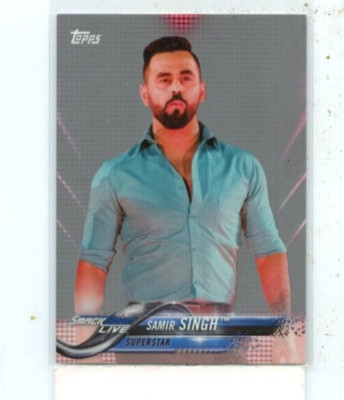 SAMIR SINGH 2018 Topps WWE Silver Parallel #D /25 | eBay
