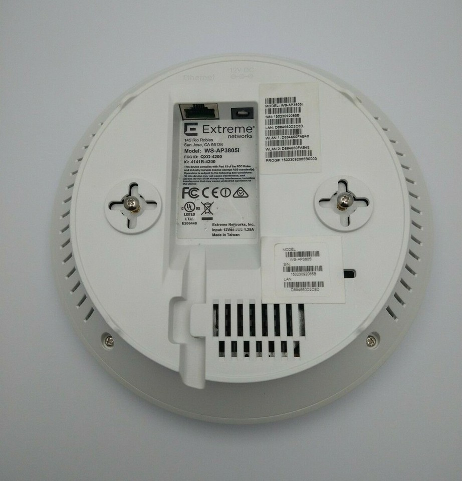 Extreme Networks WS-AP3805i WLAN Wireless Access Point AP POE NO PSU ...