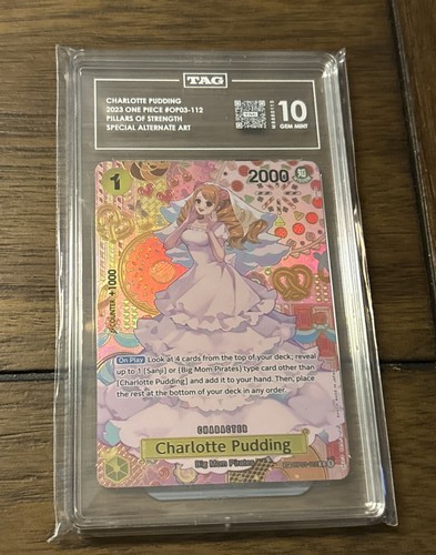 TAG 10 GEM Charlotte Pudding Alt Art SP Rare One Piece Two Legends OP08 ...