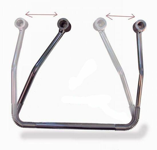YAMAHA XVS 1300 A MIDNIGHT STAR Saddlebag/Pannier Support Brackets ...