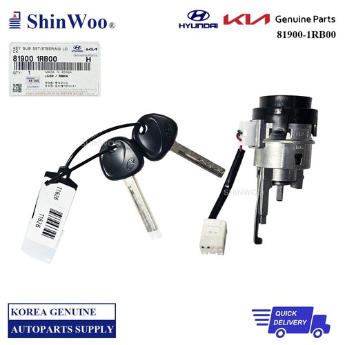GENUINE Hyundai Kia Ingition Key And Lock Cylinder OEM For Accent 81900 ...