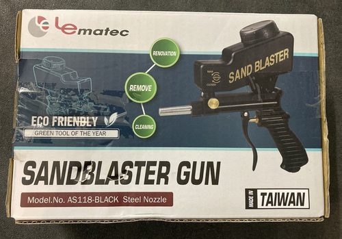 LE Lematec Sand Blaster Gun Kit, Sandblaster, Rust Remover | eBay