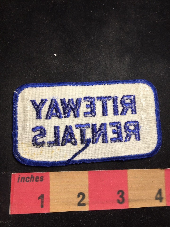 Vintage RITEWAY RENTALS Advertising Patch 80NC | eBay