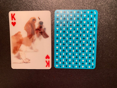 swap playing card DOGS 3D King of Hearts Special Effects Card | eBay