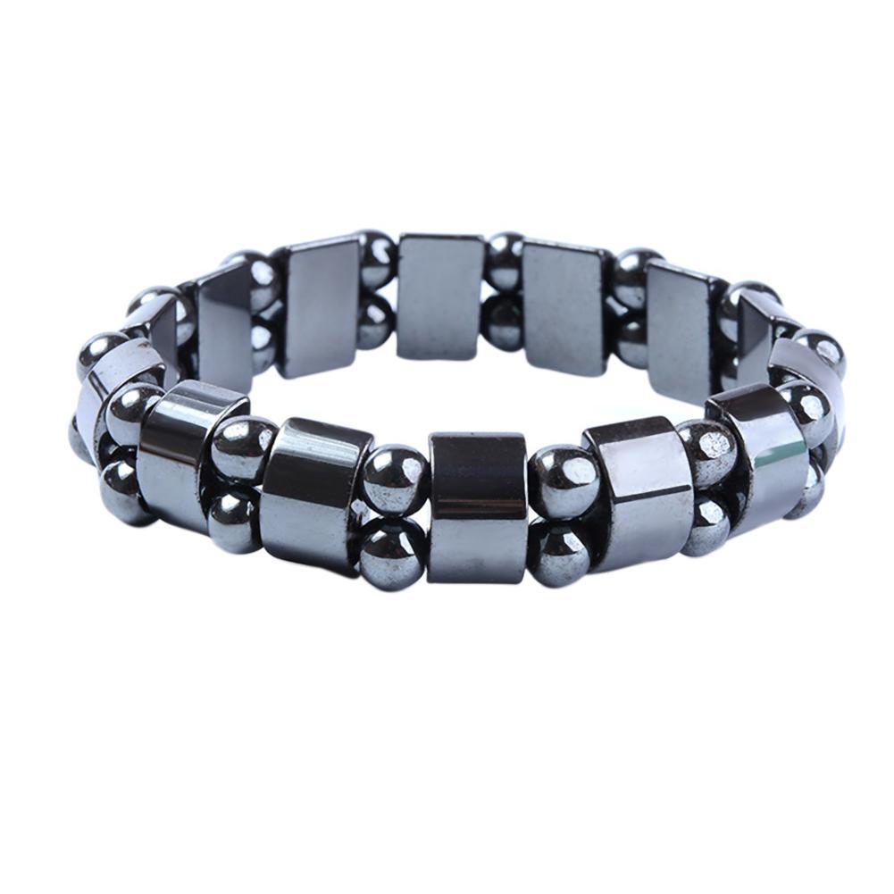 Punk Black Hematite Bracelet Men Women Healthy Bracelets Hand Chain ...