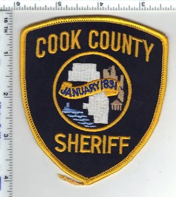 Cook County Sheriff (Illinois) Shoulder Patch - new from 1995 | eBay