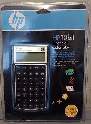 HP 10bII Financial Calculator BRAND NEW, FACTORY SEALED | eBay