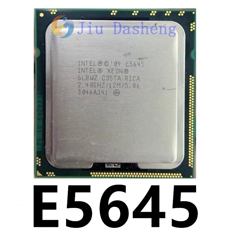 Intel LGA1366 6-Core Xeon E5645 SLBWZ 2.40GHz/12M/5.86 COSTA RICA 2個セット ...