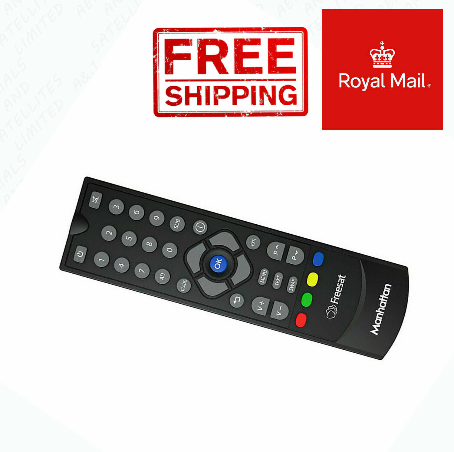 Manhattan SX Freesat HD Remote Control ( Genuine - Brand New With ...