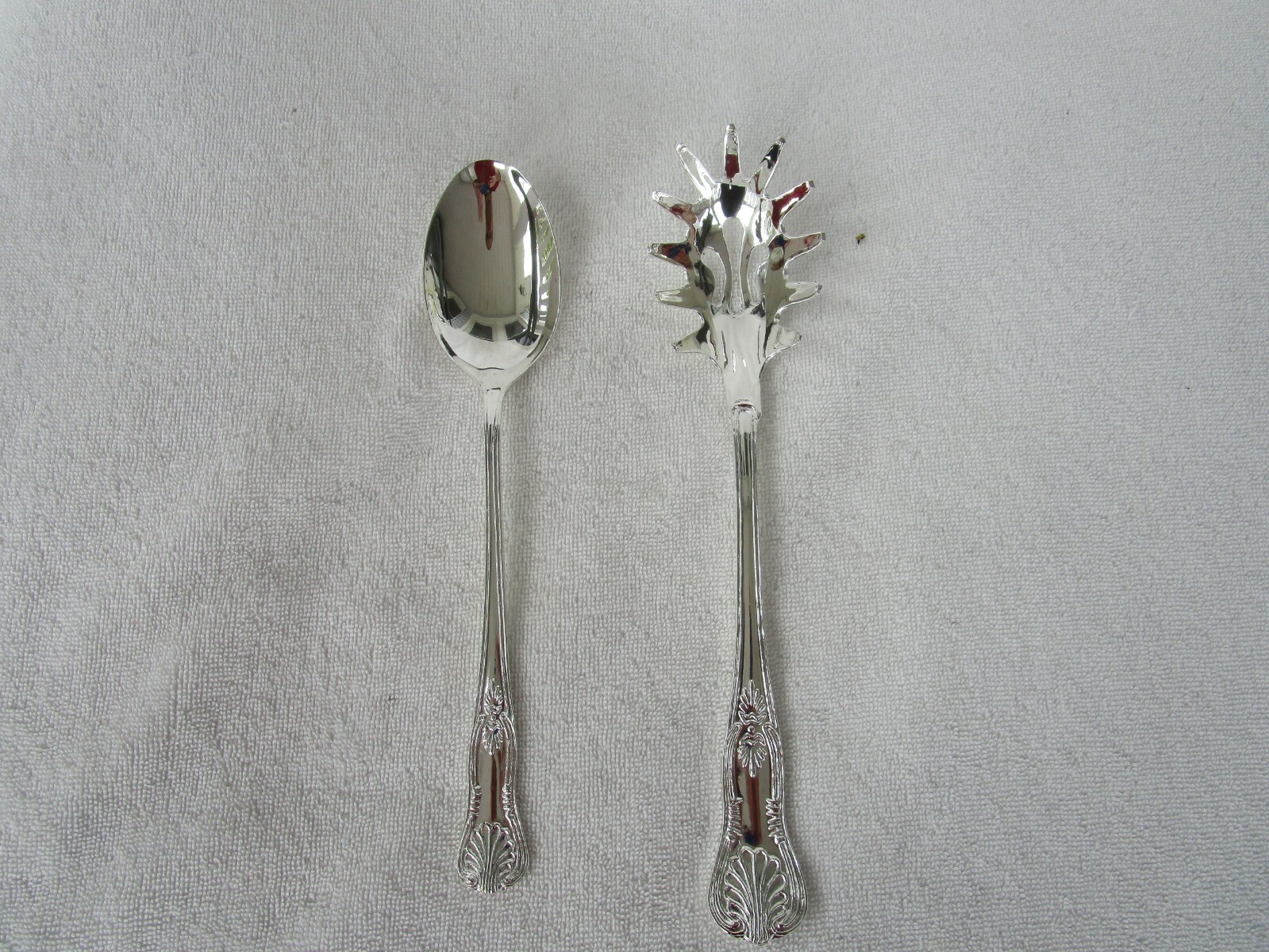 2 Pc Set Silverplate Pasta Serving Utensils~~ DAVCO SILVER LTD ~~~NICE ...