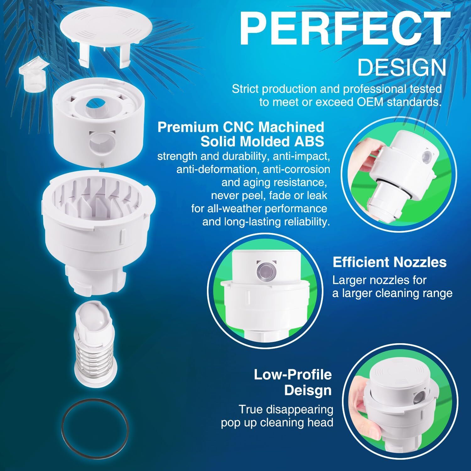 For Paramount PCC2000 Rotating Pop Up Head Nozzel for PCC 2000 In-Floor ...