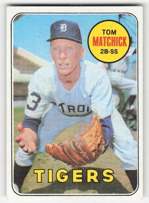 Tom Matchick 1969 Topps #344 Detroit Tigers Pr-Fr Tape | eBay
