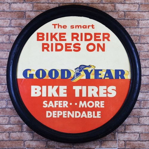 Goodyear Bike Tires Cardboard Tire Insert Sign With Tire 26 Inches Tall ...