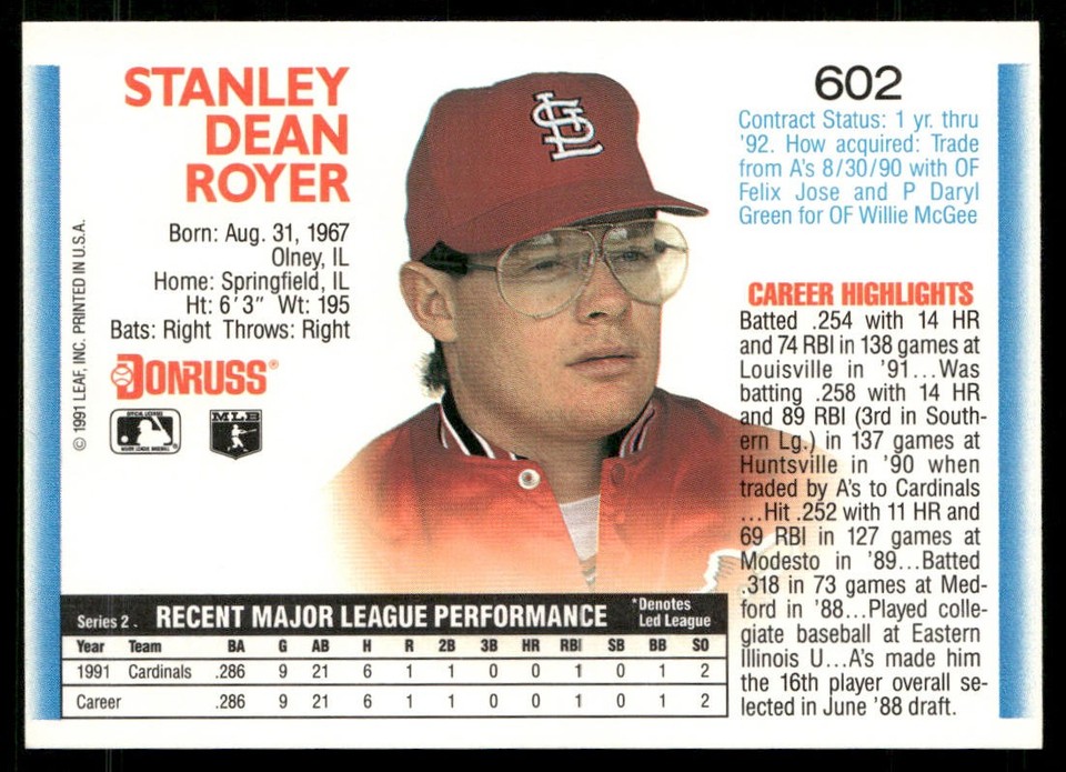 Bill Doran 1992 Donruss #293b Cincinnati Reds | eBay