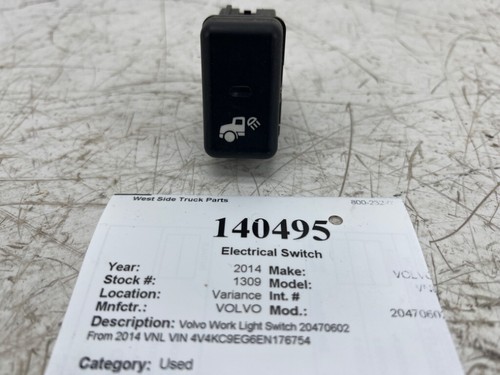 Volvo Work Light Switch 20470602 | eBay