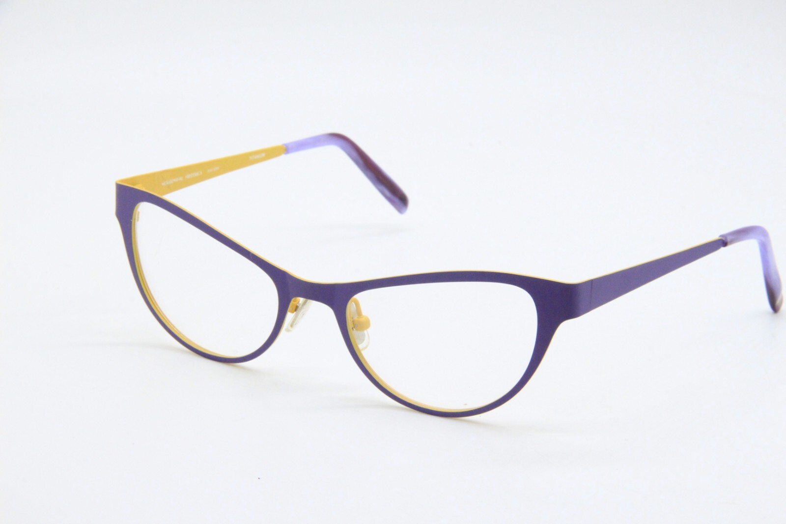 NEW MORGENTHAL FREDERICS 526 DAISY PURPLE YELLOW AUTHENTIC EYEGLASSES ...