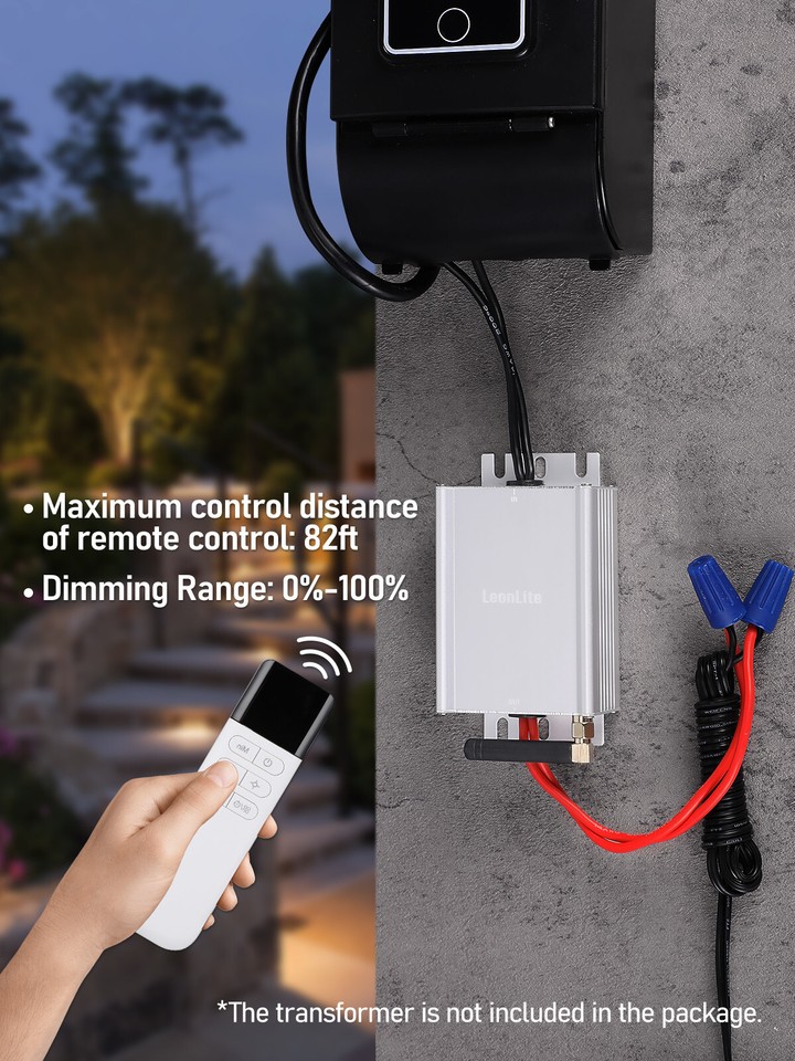 Landscape Light Dimmer, 12V-15V AC Low Voltage, 0%-100% Dimming, IP67 ...