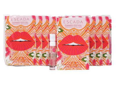 ESCADA SUMMER FESTIVAL EDT 1.2ml .04fl oz x 12 PERFUME SPRAY SAMPLE ...