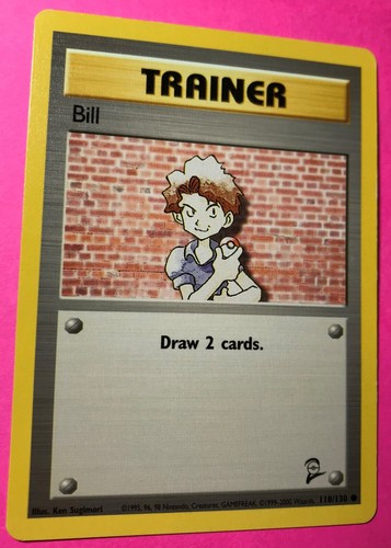 Pokemon Card Bill 118/130 Base Set 2 Vintage WOTC | eBay