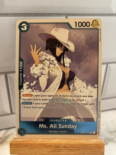 One Piece Card Game Ms. All Sunday OP01-079 Romance Dawn ENGLISH - Pre ...