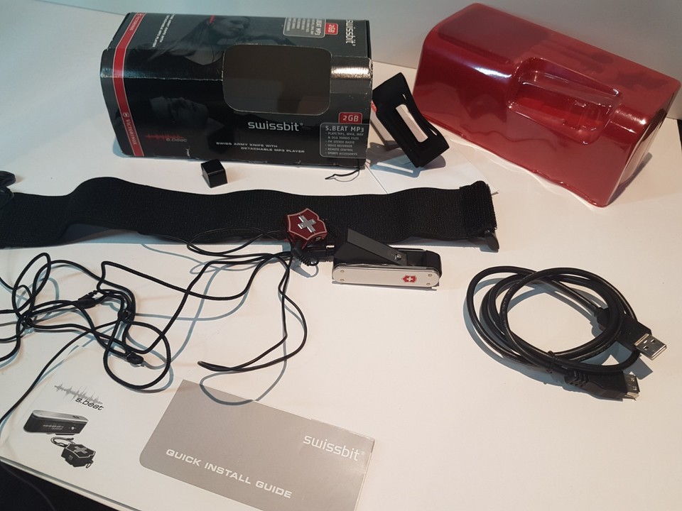 Victorinox Swiss Army knife plus MP3 audio player SwissBit sBeat RARE ...