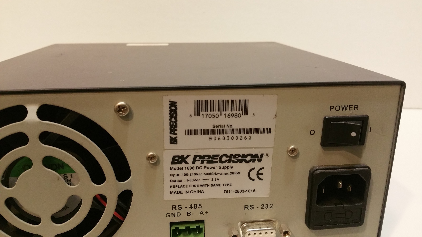 BK Precision DC Switching Mode Programmable Power Supply Mod# 1698 | eBay