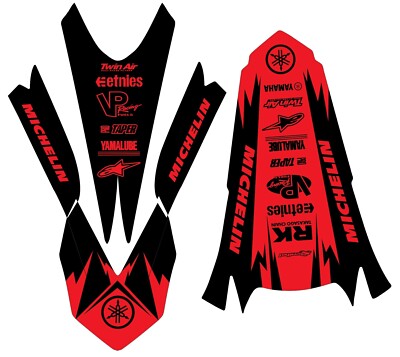 Red Decals for YAMAHA CYCRA POWERFLOW YZ 250F YZ250F 2014-2018 GRAPHICS ...