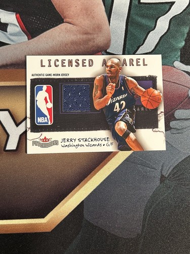 2003-04 Fleer Jerry Stackhouse Licensed Apparel GU Game Used Jersey ...