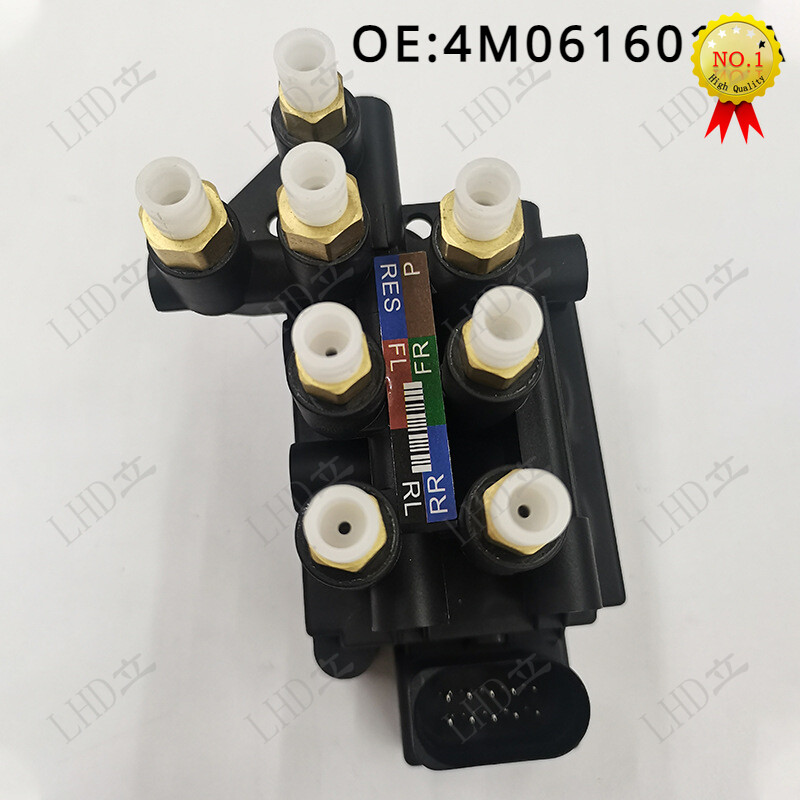 Air Suspension Compressor Solenoid Valve Block 4M0616013A For Audi Q7 ...