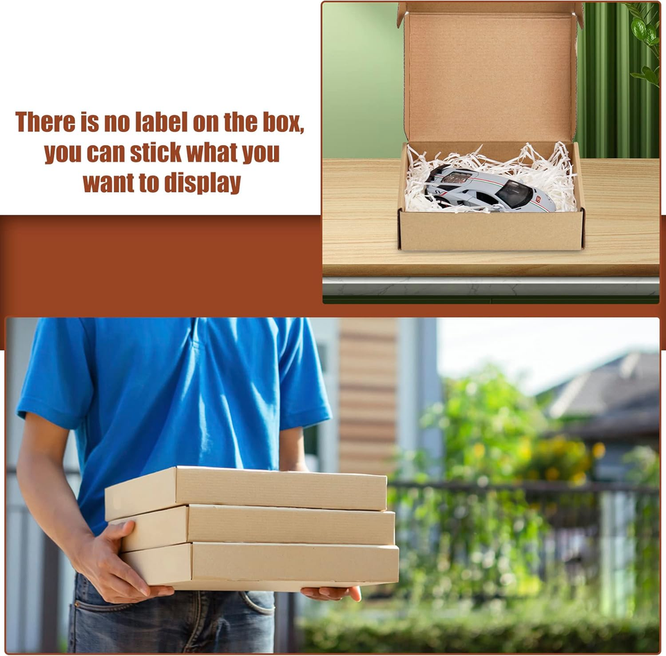 Shipping Boxes 8x4x2, 4x4x2 25 Pack Small Corrugated Cardboard Mailer ...