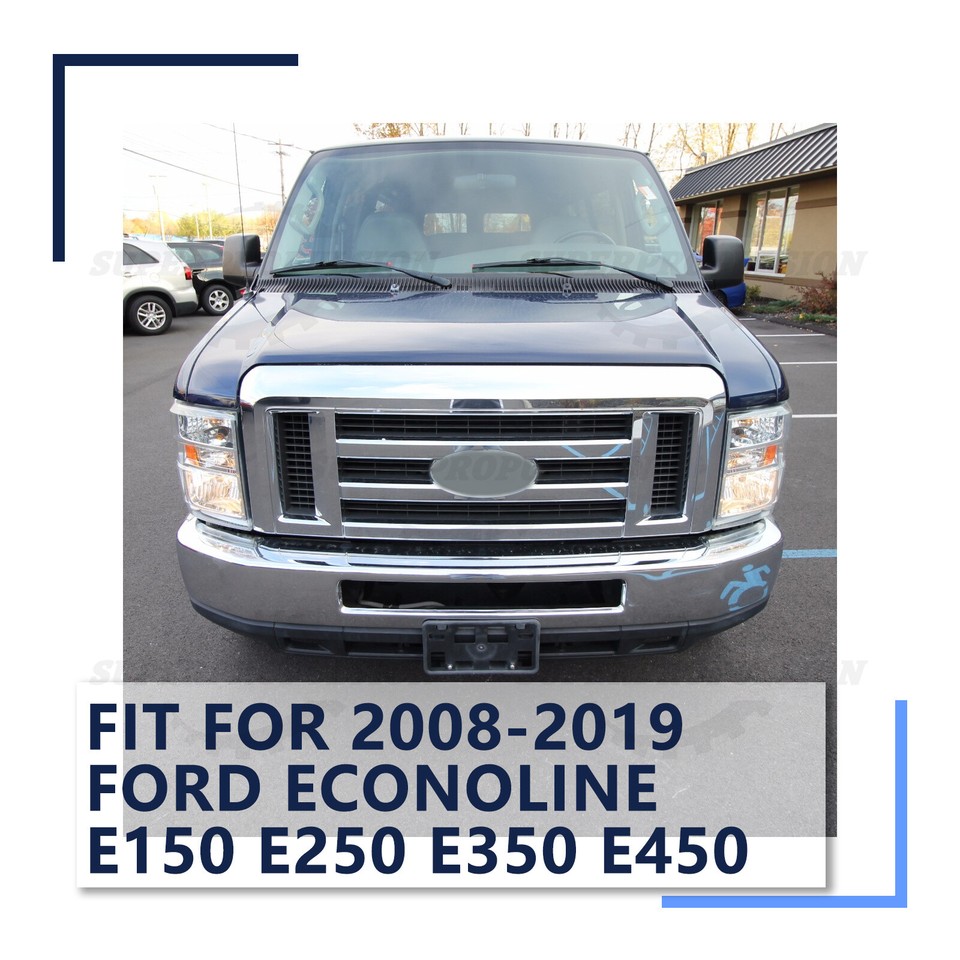 Silver Front Bumper Face Bar For 2008-2019 Ford Econoline E150 E250 ...