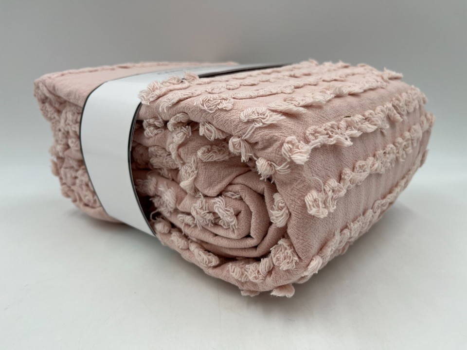 Pottery Barn Kids Organic Candlewick Duvet Cover Twin Blush #Q126 | eBay