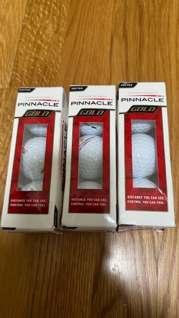 Pinnacle Gold Golf Balls - Brand new 3 sets of 3 balls | eBay