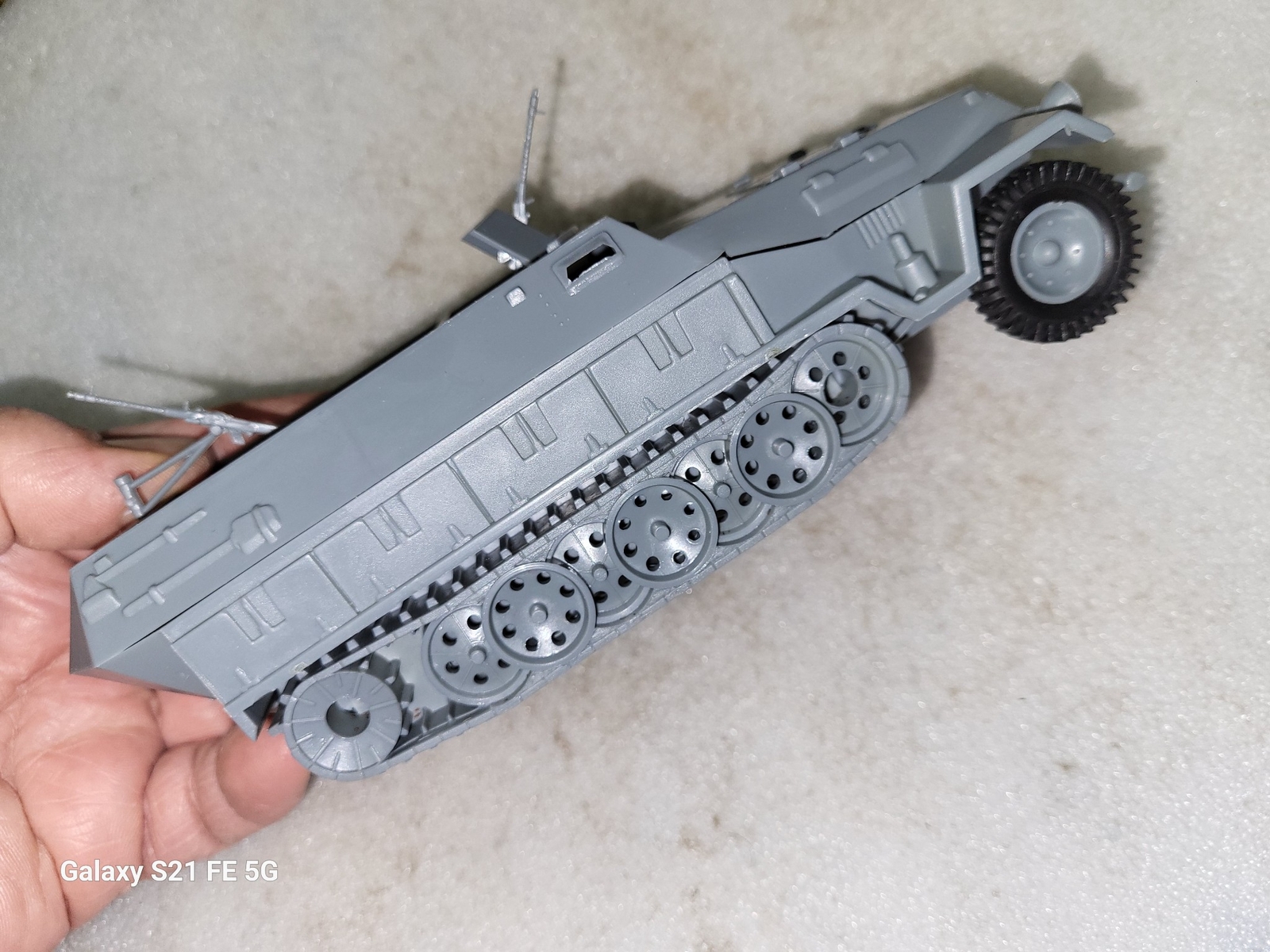 Vintage Airfix 1/32 Scale WW II Plastic Hanomag Half Track 7 1/4" Long ...