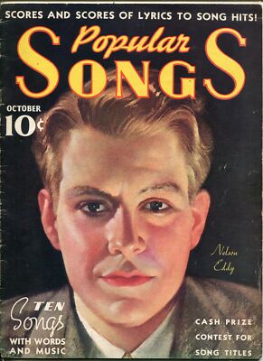 MAG: Popular Songs Magazine October 1935- Nelson Eddy- Carson Robinson ...