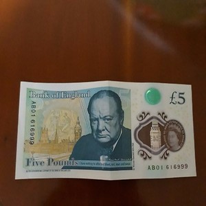 NEW RARE AB01 SERIAL NUMBER £5 POUND NOTE | eBay