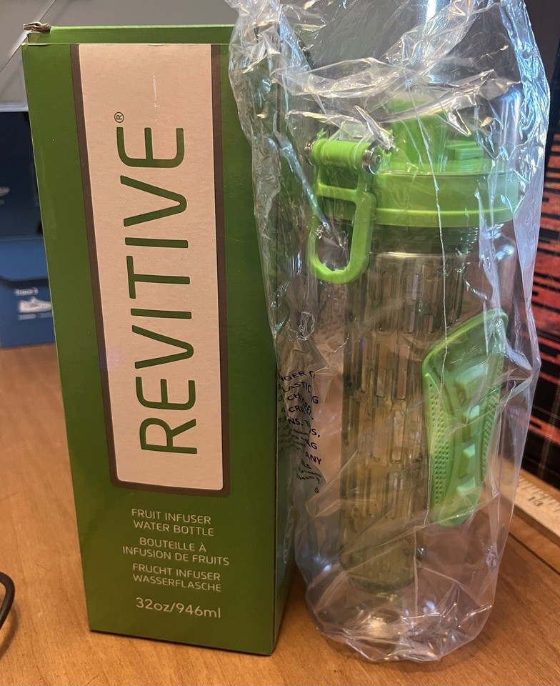 Revitive Fruit Infuser Water Bottle BPA Free Non-Toxic 32 oz ...
