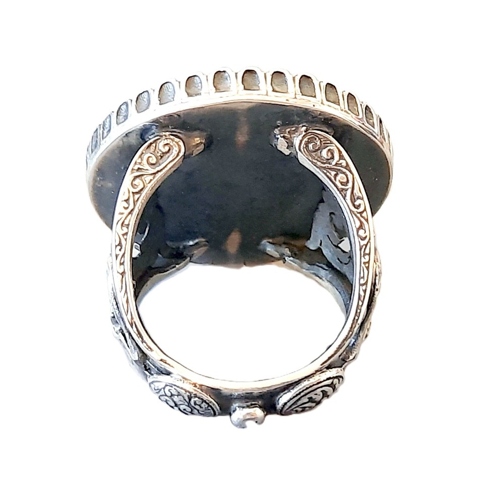 Birhatiya Talisman Engraved Silver Ring | eBay