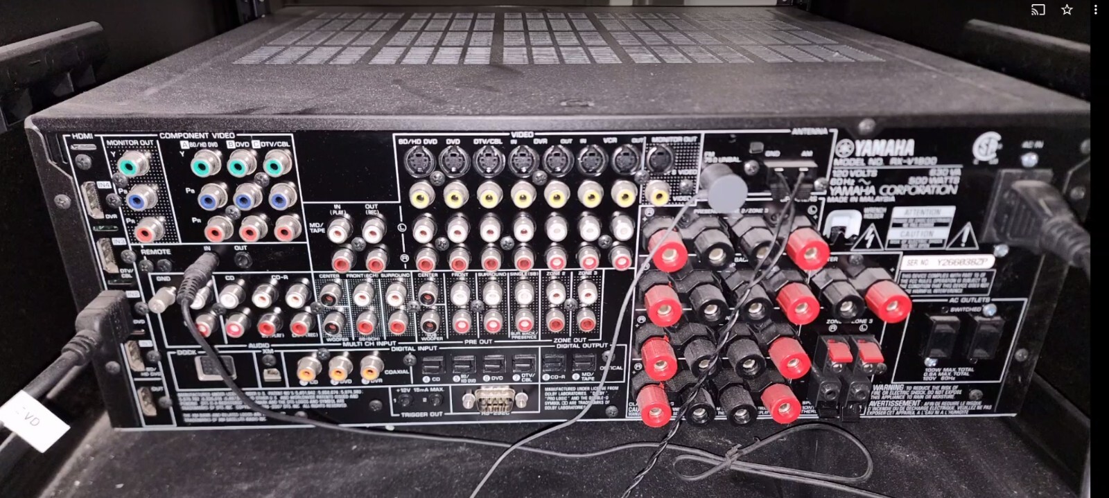 Yamaha RX V1800 7.1 Channel 130 Watt Receiver for sale online | eBay