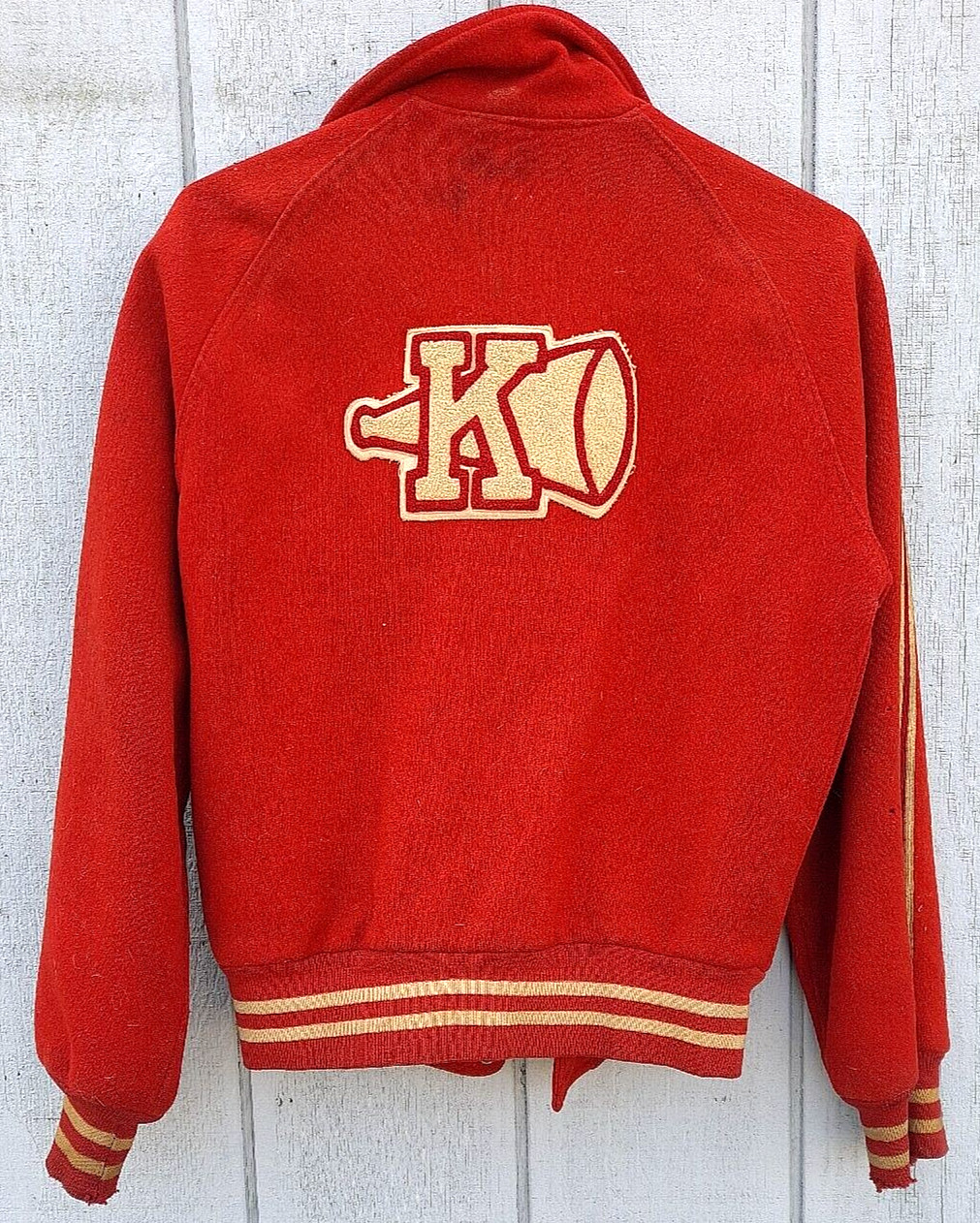 Vintage Cheerleader Pep Rally Embroidered Jacket, Red… - Gem