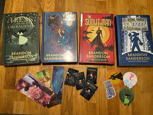 Brandon Sanderson Secret Project 4 Book Collection Sealed With Swag | eBay